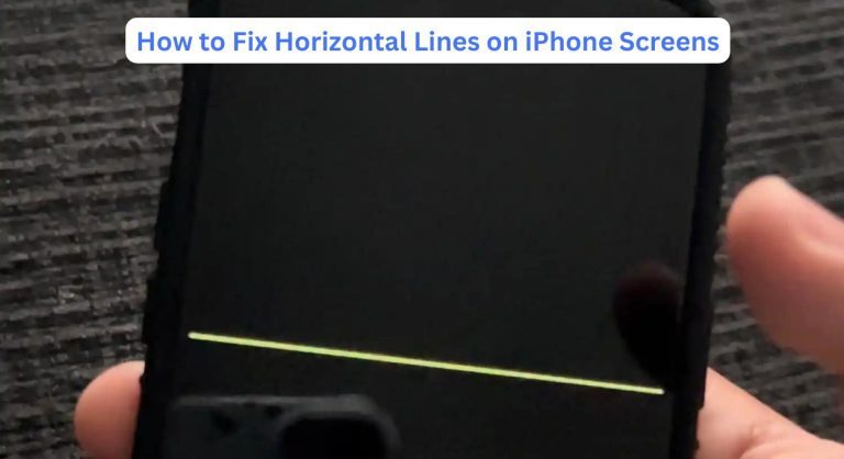 How To Fix Lines On iPhone Screens